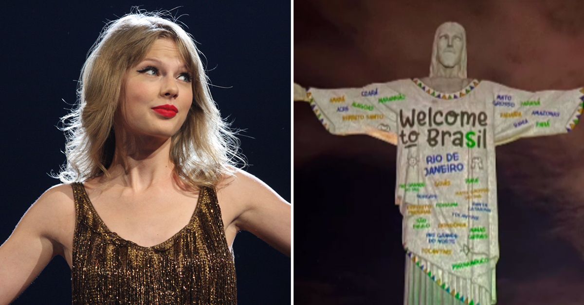 La razón por la que proyectaron un mensaje para Taylor Swift sobre el ...