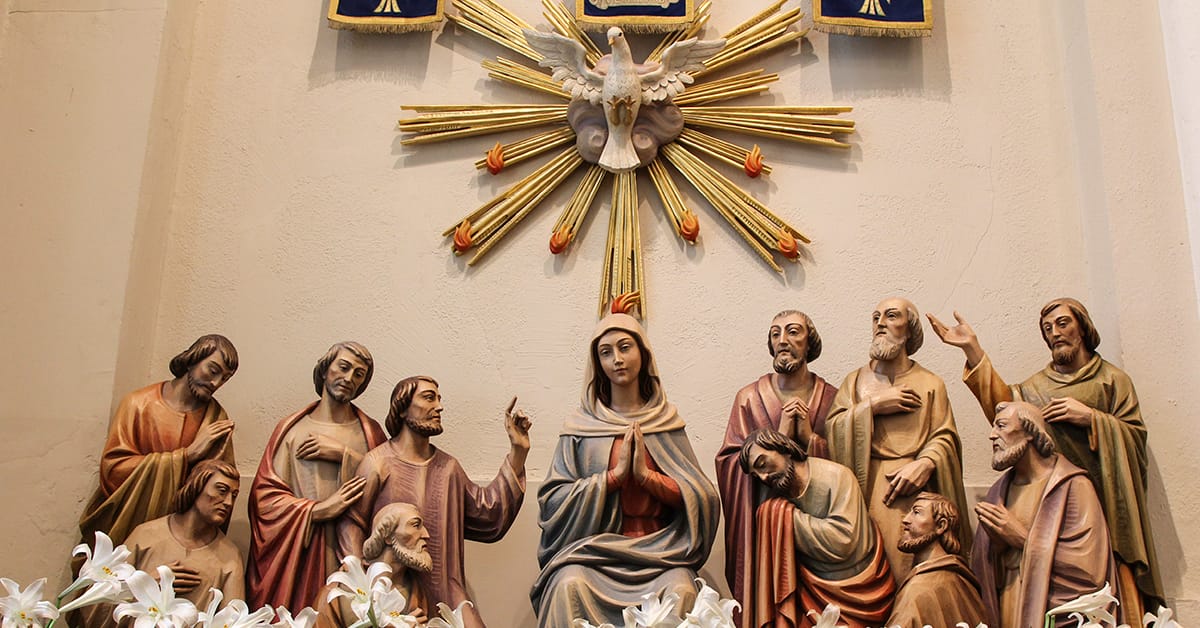 ¿Estaba la Virgen María en Pentecostés junto a los Apóstoles?