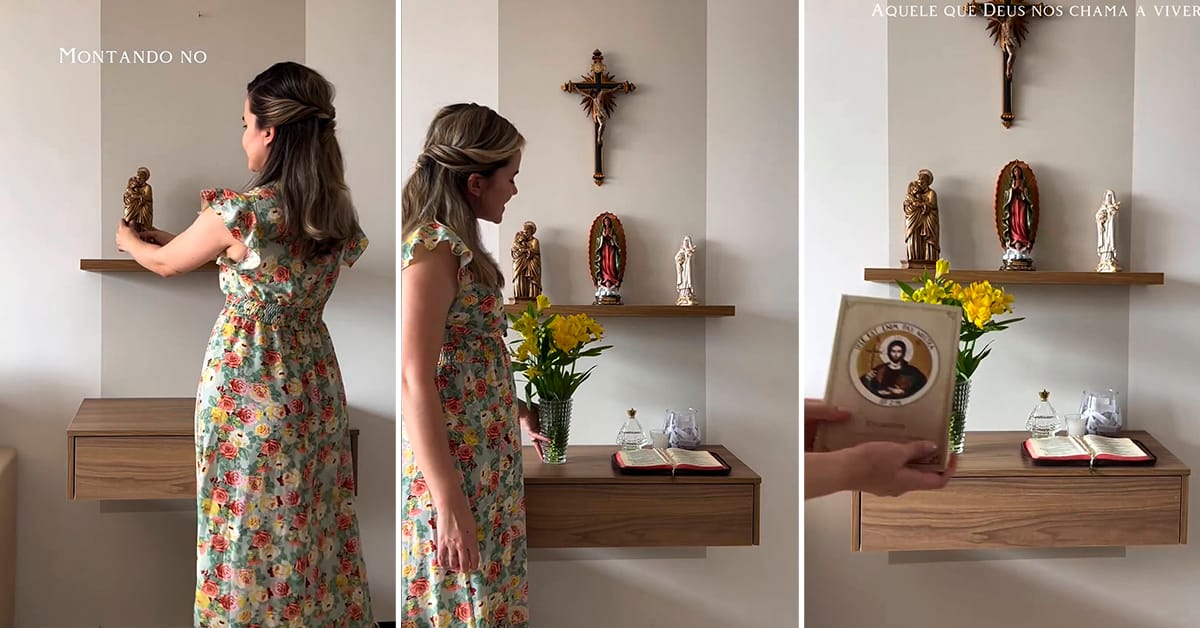 Simple y hermoso: Así puedes hacer un altar en tu propia casa