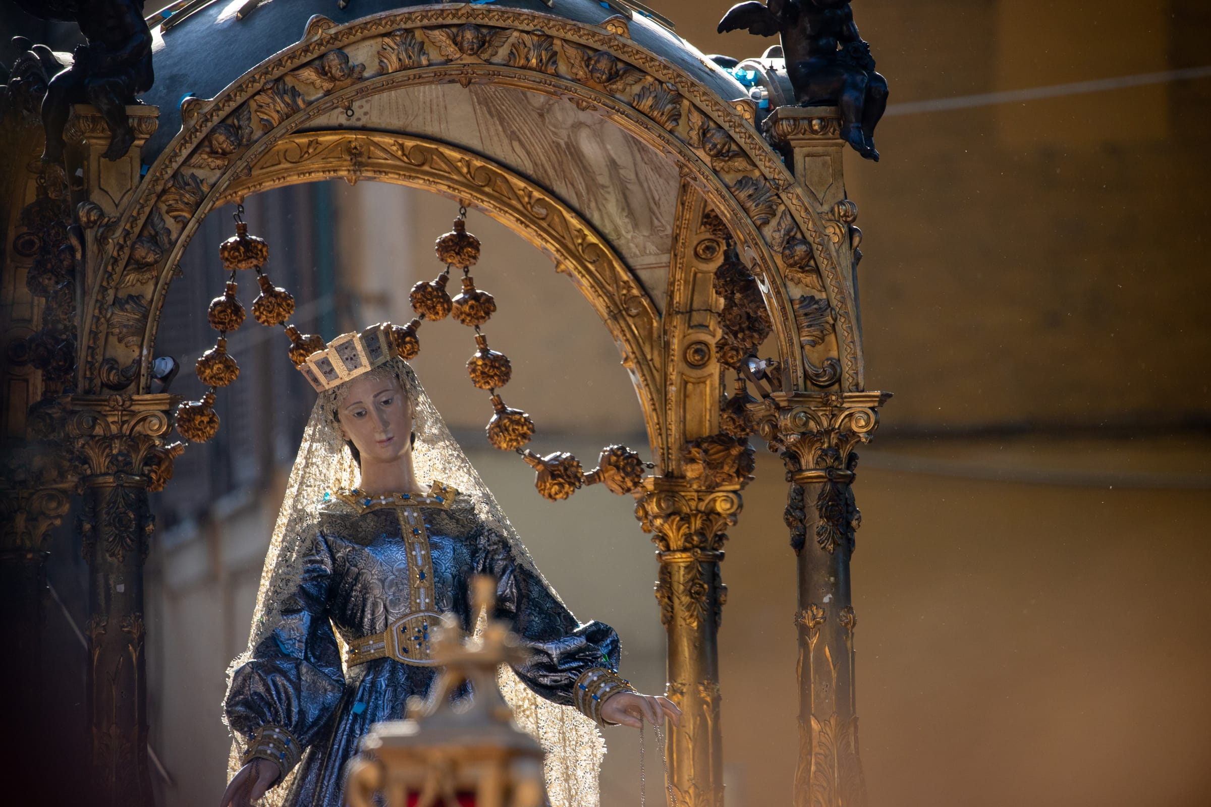 Esta antigua imagen de la Virgen fue hallada en el río Tíber y ahora ...