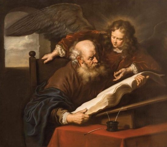 ¿Por qué San Mateo es representado junto a un ángel?